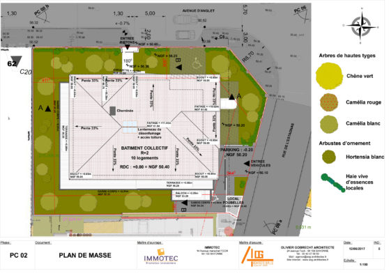 PLAN DE MASSE - AOG Architectes